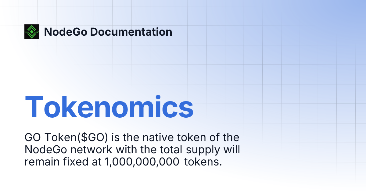 Tokenomics | NodeGo Documentation